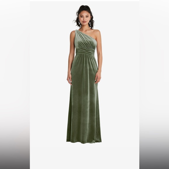 Dresses | Dessy Lux Velvet Bridesmaid Dress | Poshmark
